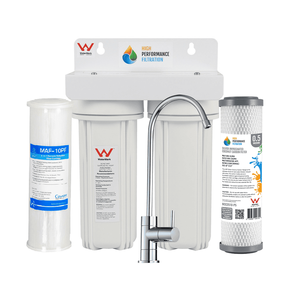 Bacteria-Rain-Tank Water - Twin Undersink System - Standard 10 ...